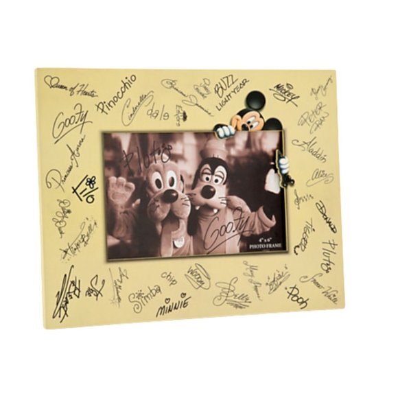 Disney | Accents | Disney Parks Characters Signature Photo Frame | Poshmark